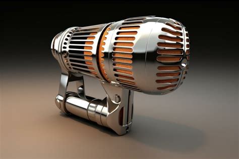 Retro Metallic Microphone Generate Ai 3857533