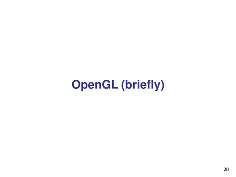 Ppt Understanding The Opengl Rendering Pipeline For Interactive