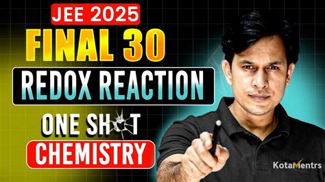 Redox Reaction In One Shot All Concepts And Pyqs Covered Jee Main