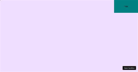 menu forked codesandbox