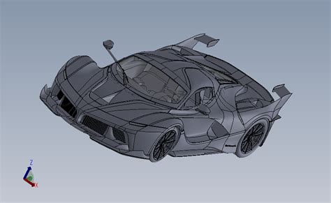 法拉利fxx Ksolidworks 2022模型图纸免费下载 懒石网