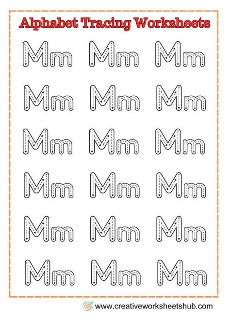 Alphabet Tracing Worksheets Letter Mm And Nn