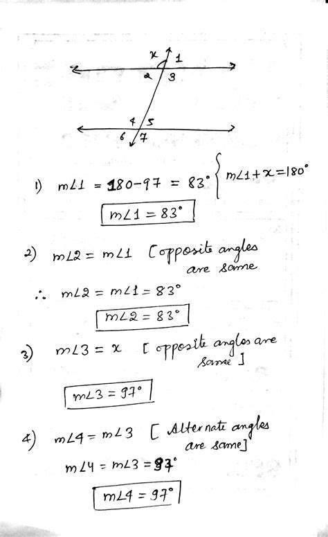 Solved The Figure To The Right Shows Two Parallel Lines X Intersected Course Hero