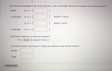 solved the graph of a quadratic function fis given f x