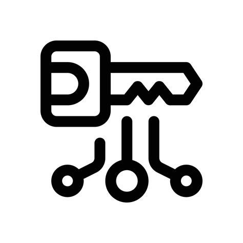 Digital Key Line Icon Clean And Minimalist Icon For Websites Mobile Apps Presentations And