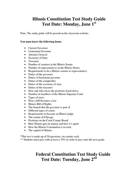 Sample Constitution Test 7th Grade Constitution Day 2022