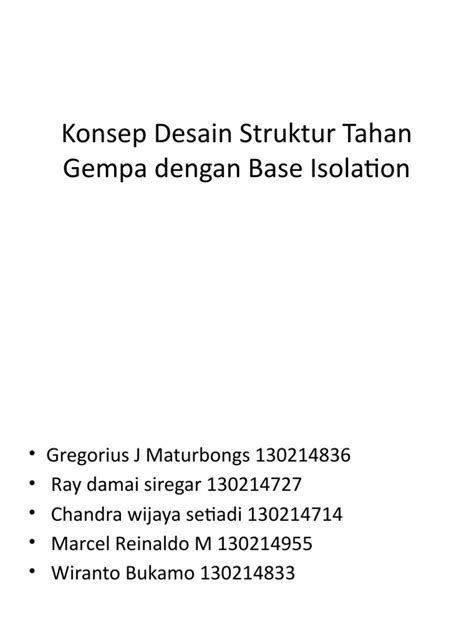 Kelompok 4 Base Isolation Pdf