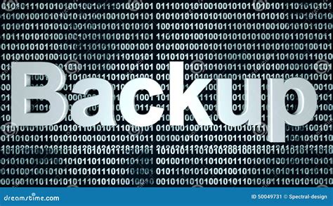 Binary Backup Stock Illustration Illustration Of Computer 50049731