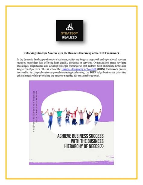 Strategy Realized Level 1 Business Hierarchy Ppt