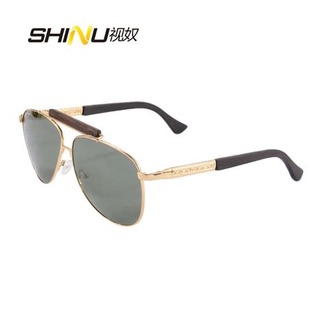 고품질 금속 프레임 나무 팔 편광 된 선글라스 남자 운전 안경 패션 그늘 Uv400 보호 안경 1565선글라스 Aliexpress