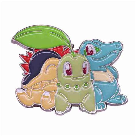 Pokemon ‘cyndaquil Chikorita Totodile Enamel Pin Distinct Pins