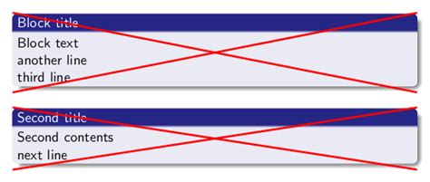 Using Tikz To Strike Out A Beamer Block TeX LaTeX Stack Exchange