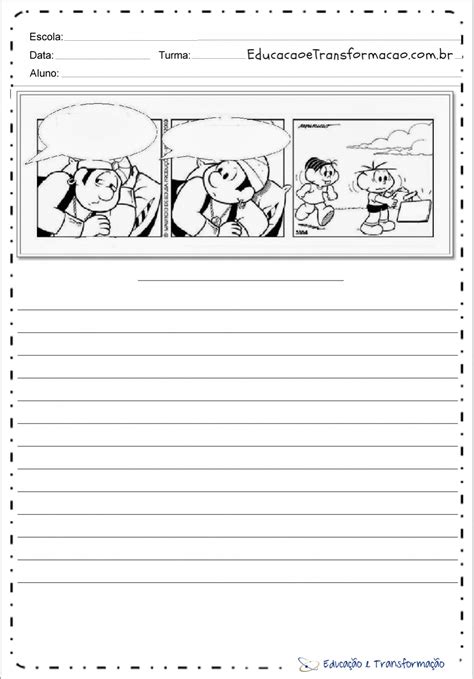 Tirinhas Para Produção De Texto Zuledu
