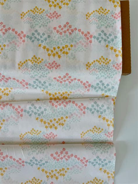 Art Gallery Cotton Fabric Flutterby Flowers Daydream Collection Choose Your Cut Etsy