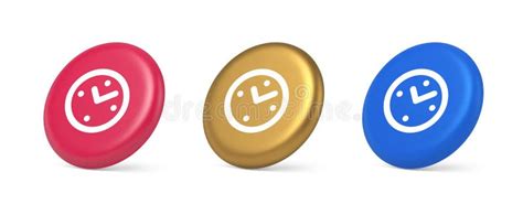 Alarm Clock Time Countdown Button Deadline Measurement 3d Realistic