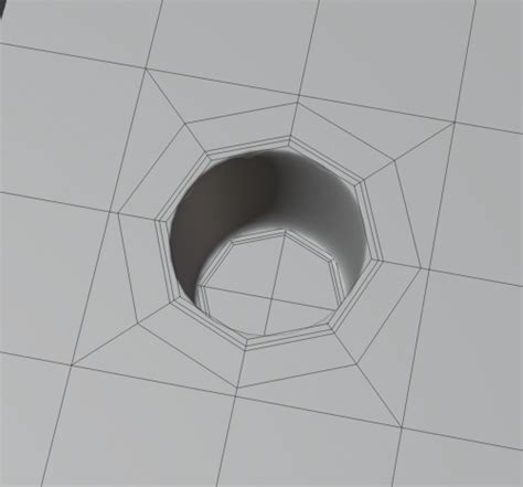 modeling clean topology with holes in a mesh with bevel modifier
