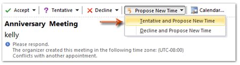 Outlook Respond Meeting Invitations With Proposing New Time