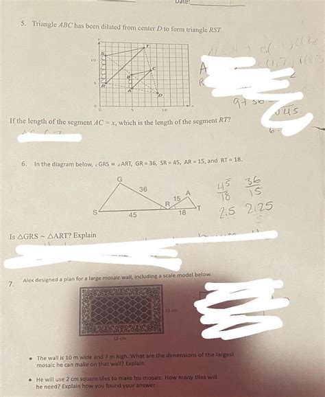 [answered] 5 Triangle Abc Has Been Dilated From Center D To Form Kunduz