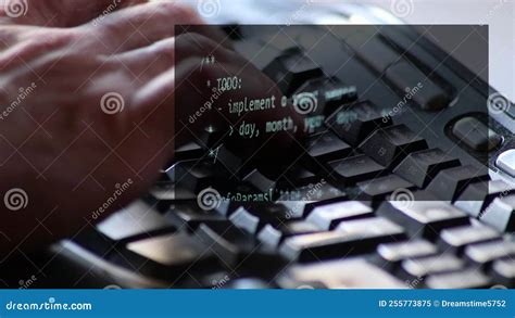 Typing Php Code On Screen By Web Developer And Php Developer Shows