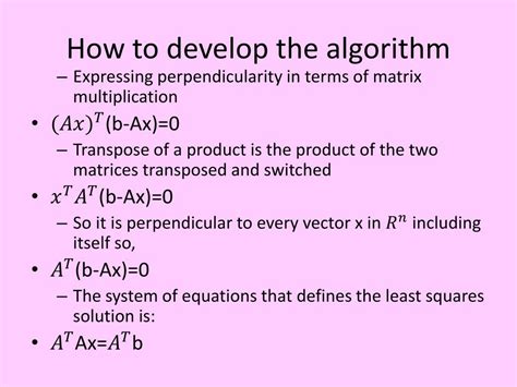 Ppt Linear Least Squares Approximation Powerpoint Presentation Free
