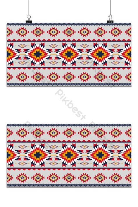 Abstract Art Geometric Native Pattern Seamless Vectorrepeating Geometric Background