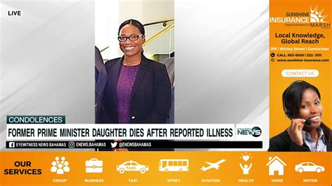 Former Prime Ministers Daughter Dies After Reported Illness Eye