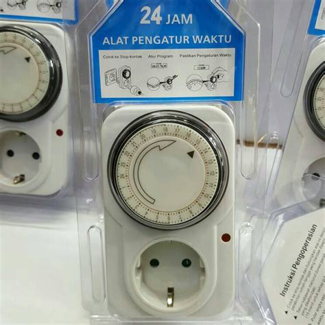 Jual Promo Saklar Timer 24 Jam Stop Kontak Otomatis Listrik Ac 220v