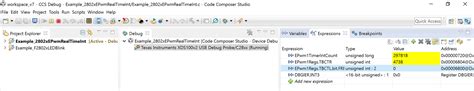 ccs tms320f28027 real time debug issue c2000 microcontrollers forum