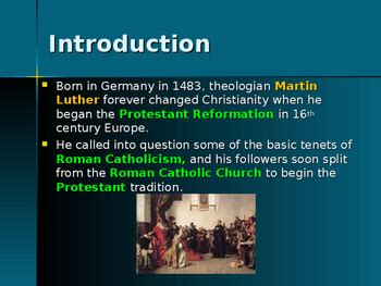 The Protestant Reformation Key Figures Martin Luther By Altas Place
