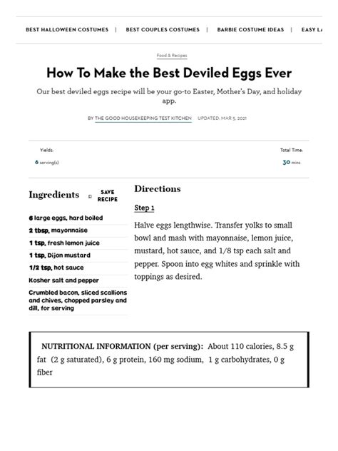 Deviled Eggs Recipe Pdf