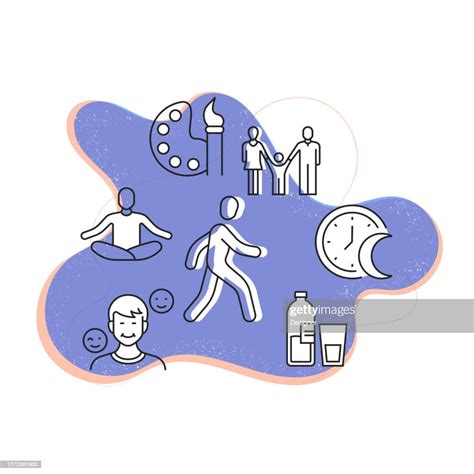 Healthy Lifestyle Related Modern Line Style Vector Illustration High Res Vector Graphic Getty