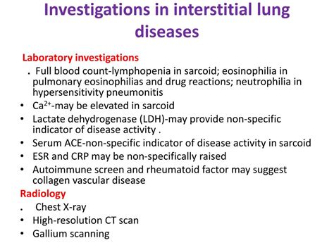 PPT INTERSTITIAL AND INFILTRATIVE PULMONARY DISEASES DIFFUSE PARENCHYMAL LUNG DISEASE