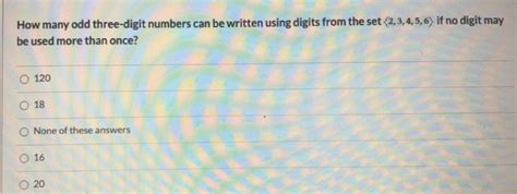 solved how many odd three digit numbers can be written using