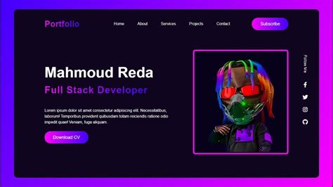 Creative Personal Portfolio Website Using HTML CSS Step By Step YouTube