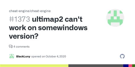 Ultimap2 Cant Work On Somewindows Version · Issue 1373 · Cheat