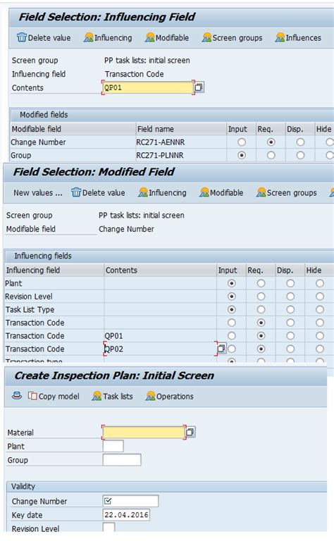 Solved Change Number Is Not Mandatory In QP01 QP02 SAP Community