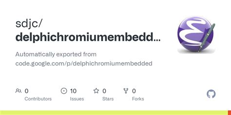 github sdjc delphichromiumembedded automatically exported from code