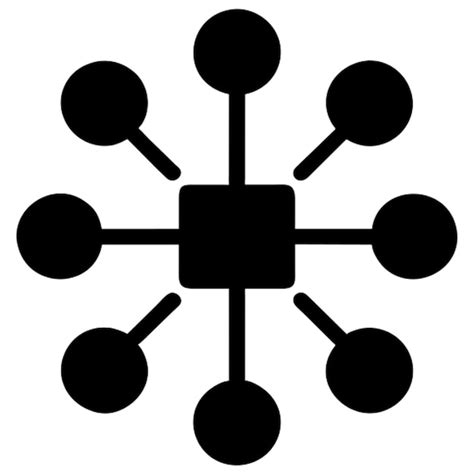 네트워크 픽토그램 프리미엄 벡터