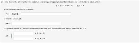 Solved Points Consider The Following Initial Value Chegg