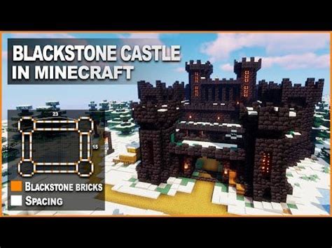 Minecraft How To Build A Blackstone Castle Tutorial Youtube