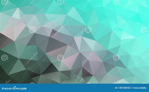 Vector Irregular Polygonal Background Triangle Low Poly Pattern Aqua Lagoon Turquoise Blue