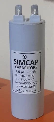 1 Mfd 1700 Vac Simcap Make Plastic Terminal Capacitor For Power 2 At
