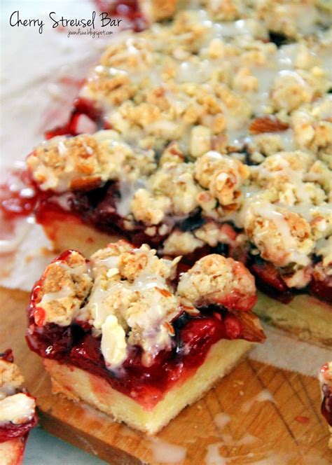 Jo And Sue Cherry Streusel Bars