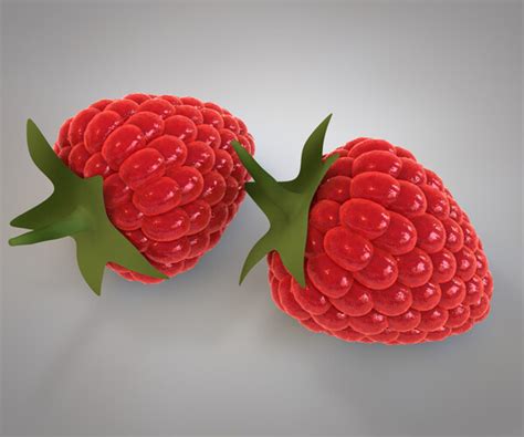 Artstation Raspberry Fruit 3d Model Resources