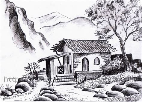 Landscape Pencil Drawing At Explore Collection Of