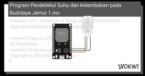 Program Pendeteksi Suhu Dan Kelembaban Pada Budidaya Jamur O