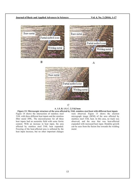 Effect Of Welding Heat Input On The Microstructure Of Dissimilar Metals