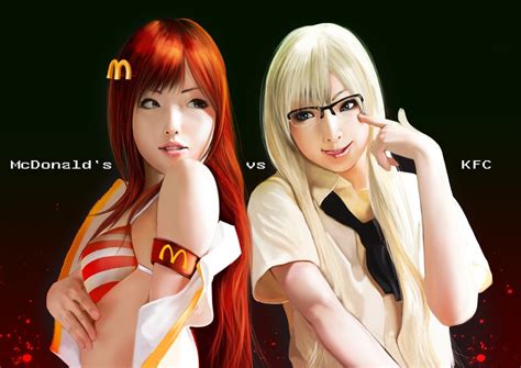 Ronald Mcdonald And Colonel Sanders Mcdonalds And 1 More Drawn By
