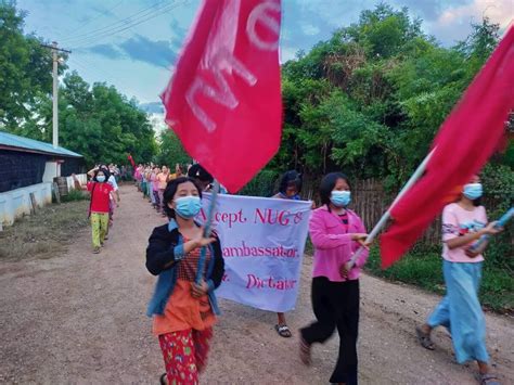 ယင်းမာပင်မြောက်ခြမ်း ရွာပေါင်းစုံ သပိတ်စစ်ကြောင်း စစ်အာဏာရှင် တော်လှန