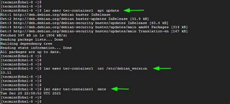 install lxc linux containers in rhel rocky and almalinux
